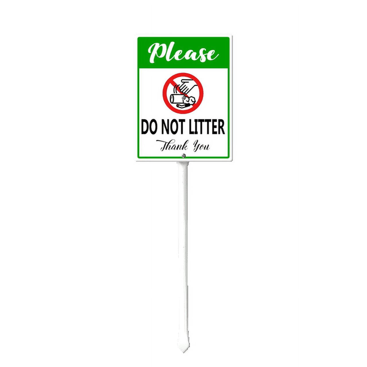 Ymaotrade Please Do Not Litter Sign with Stake 8in×12in,, No Dumping ...