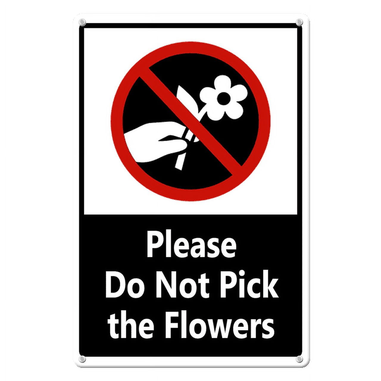 Ymaotrade Please Do Not Pick The Flowers Aluminium Sign, Do Not Pick ...