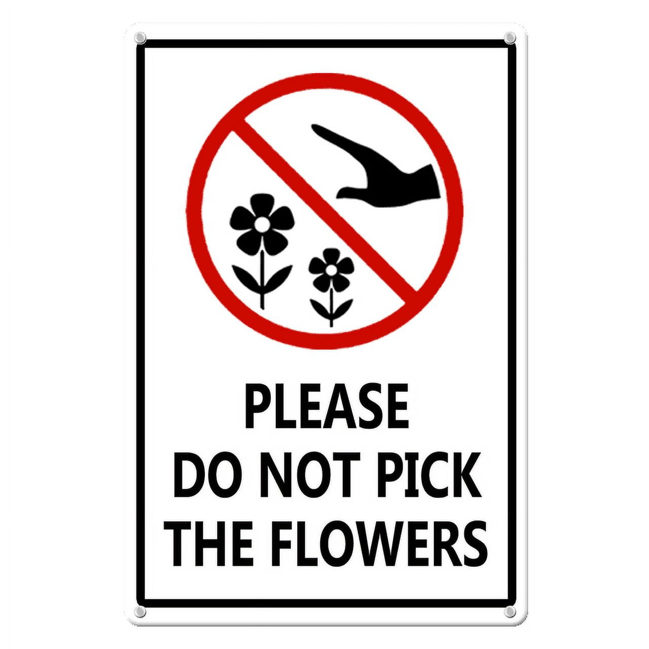 Ymaotrade Please Do Not Pick The Flowers Sign for Yard with Stake, Do ...