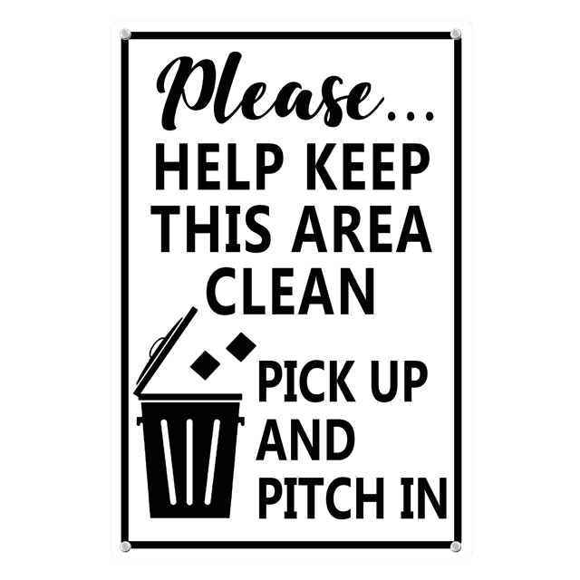 Ymaotrade Please Help Keep This Area Clean, Pick Up And Pitch In ...