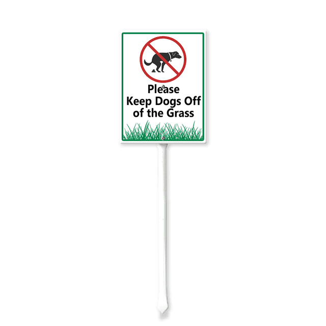 Ymaotrade Please Keep Dogs Off Of The Grass Signs for Yard with Stake ...