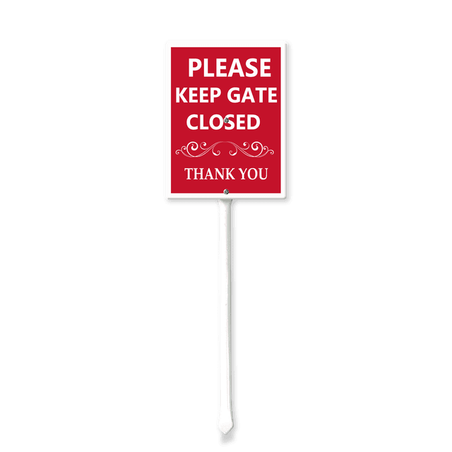 Ymaotrade Please Keep Gate Closed Thank You Signs for Yard with Stake ...