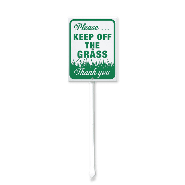 Ymaotrade Please Keep Off The Grass Sign with Stake for Lawn - Stay Off ...