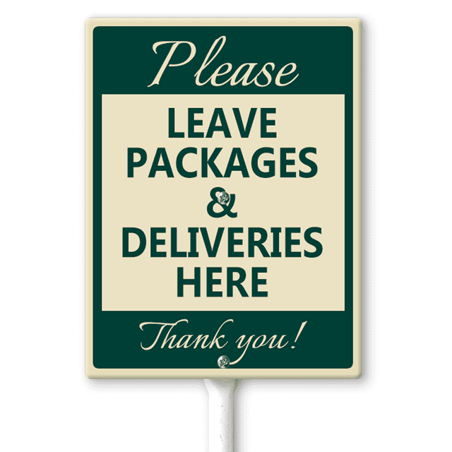 Ymaotrade Please Leave Deliveries and Packages Here Thank You Yard Sign ...
