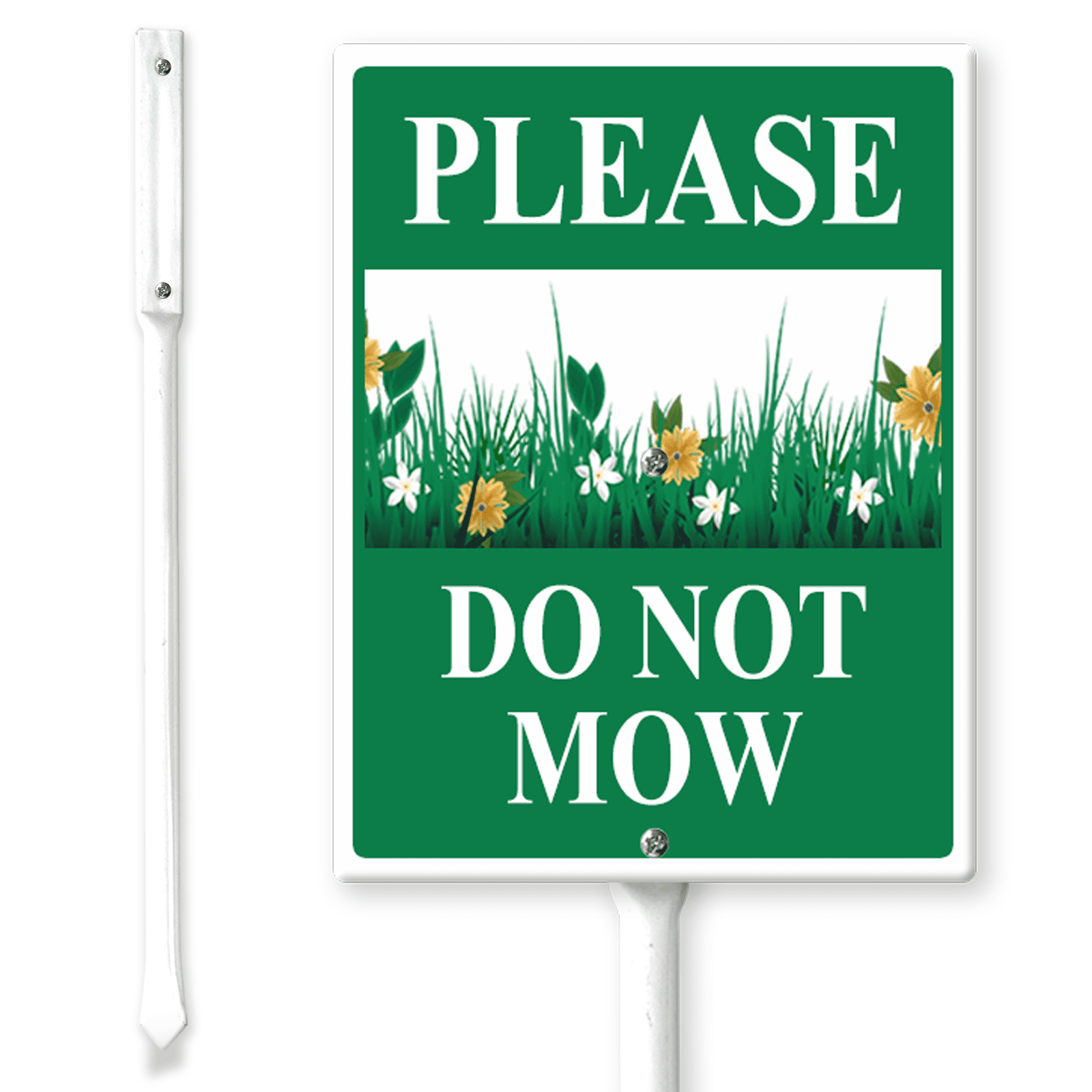Ymaotrade Please Do Not Mow Yard Sign with Stakes 8×12in, Sturdy ...