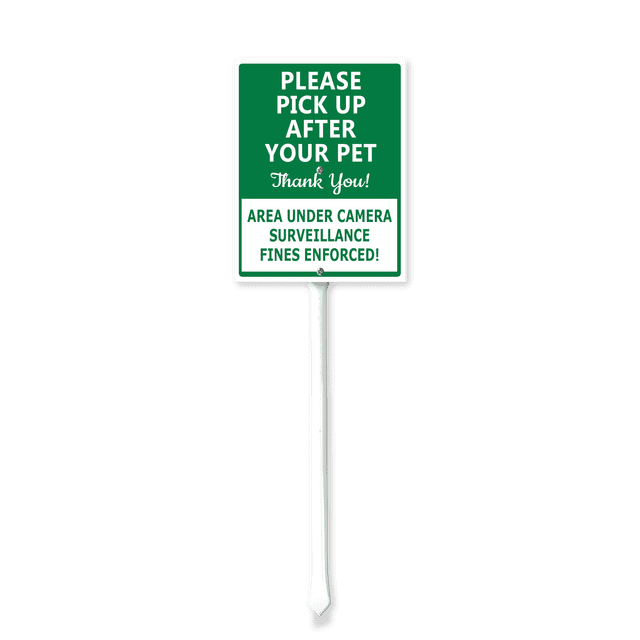 Ymaotrade Please Pick Up After Your Pet, Area Under Surveillance. Fines ...