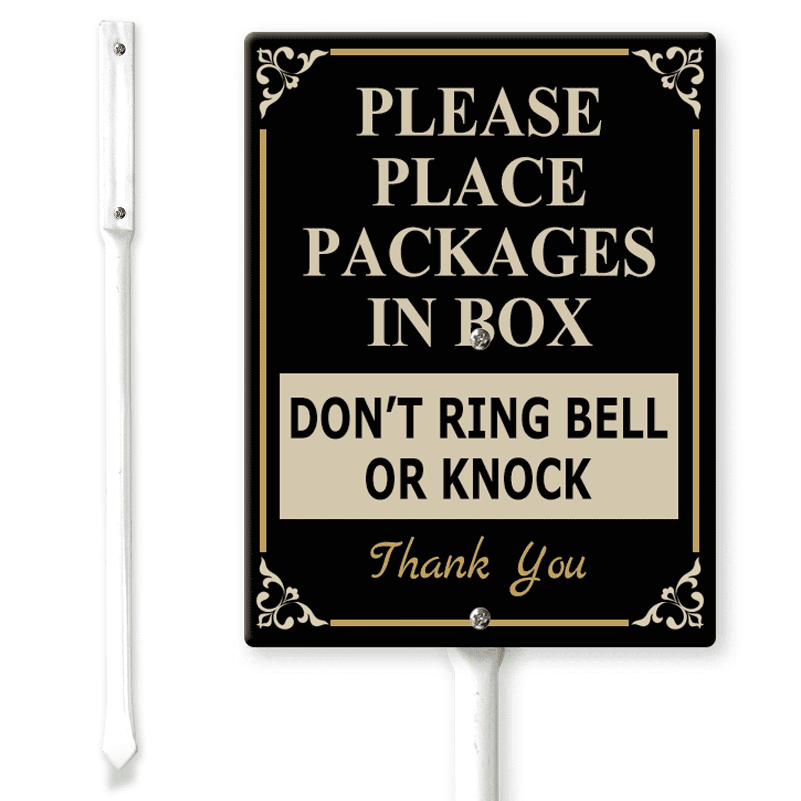 Ymaotrade Please Place Packages in Box Yard Sign with Stakes 4.6×6in ...