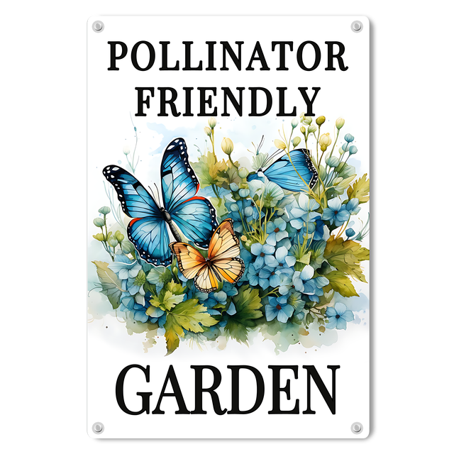 Ymaotrade Pollinator Friendly Garden Aluminium/Metal Sign 5×8in, Sturdy ...