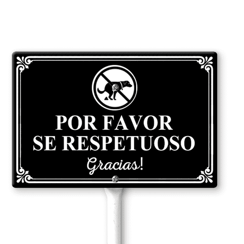 Ymaotrade Por Favor Se Respetuoso (Please Be Respectful) Yard Sign with ...