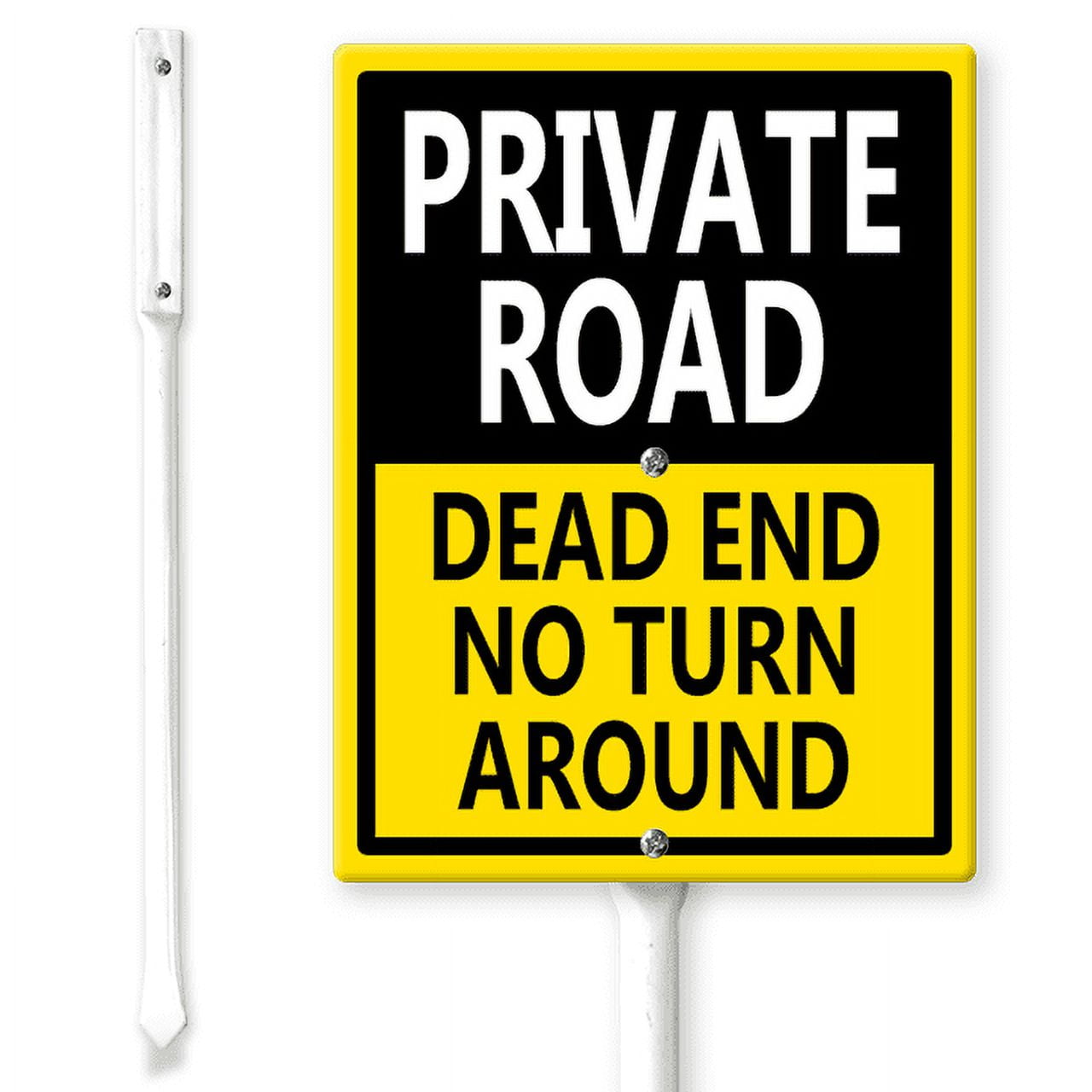 Ymaotrade Private Driveway no Turnaround Sign No Turn Dead End Yard ...