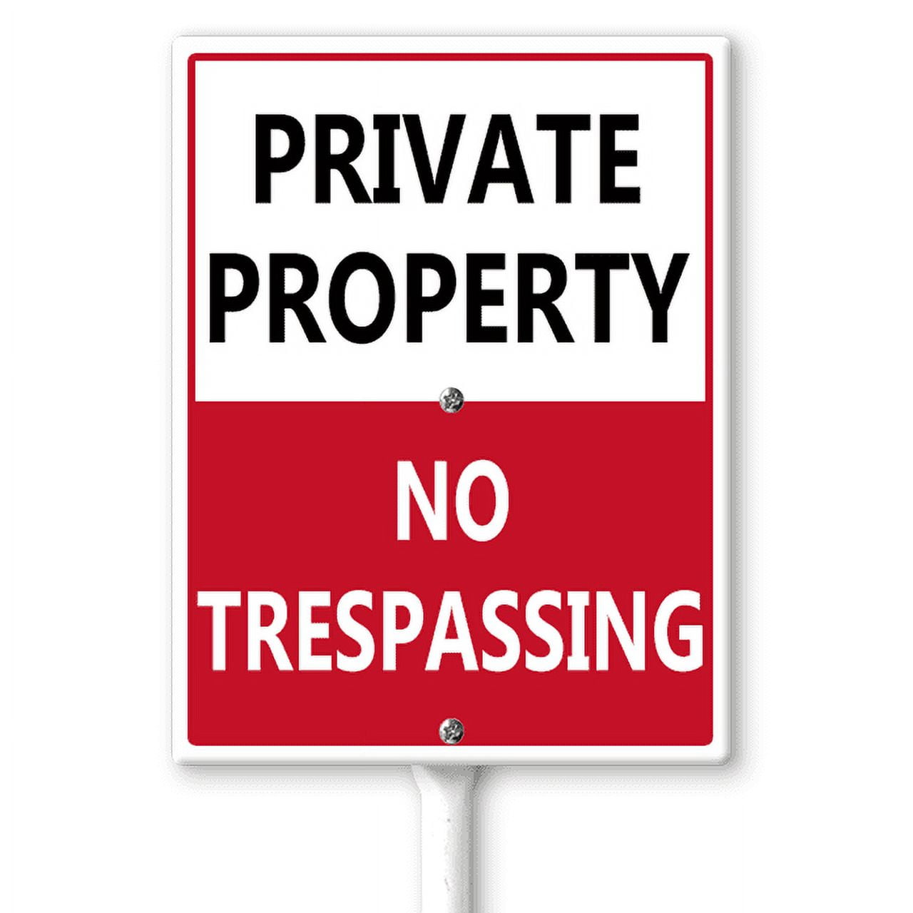 Ymaotrade Private Property No Trespassing Yard Sign with Stakes 4.6in× ...