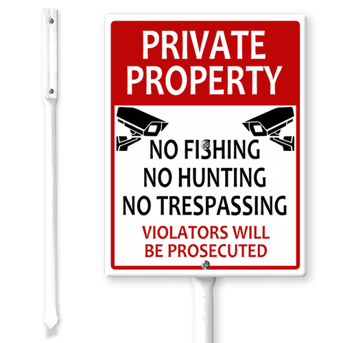 Ymaotrade Private Property No Trespassing No Hunting No Fishing Yard ...