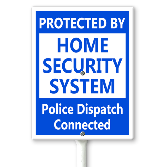 Ymaotrade Protected By Home Security System Yard Sign with Stakes 7in×8 ...