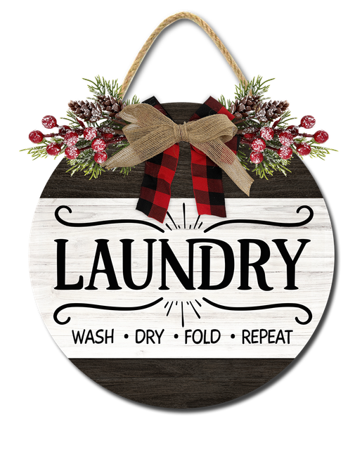 Ymaotrade Rustic Laundry Sign for Family Laundry Room Decor Rustic Wood ...