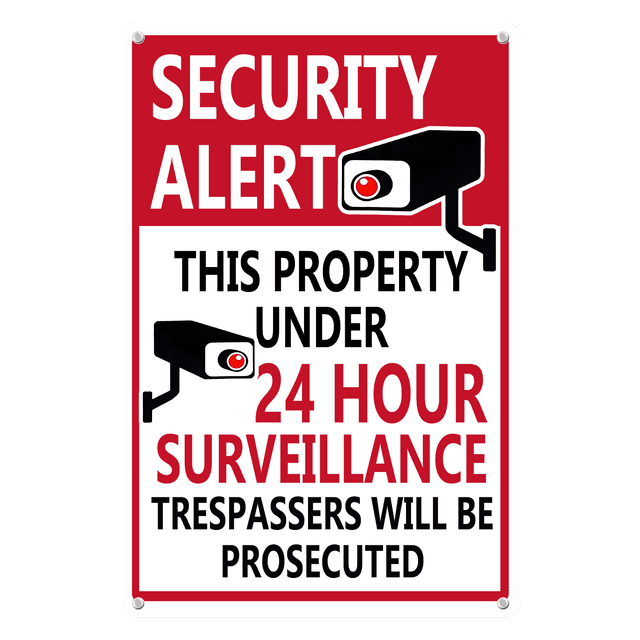 Ymaotrade Security Alert - This Property Under 24 Hour Surveillance ...