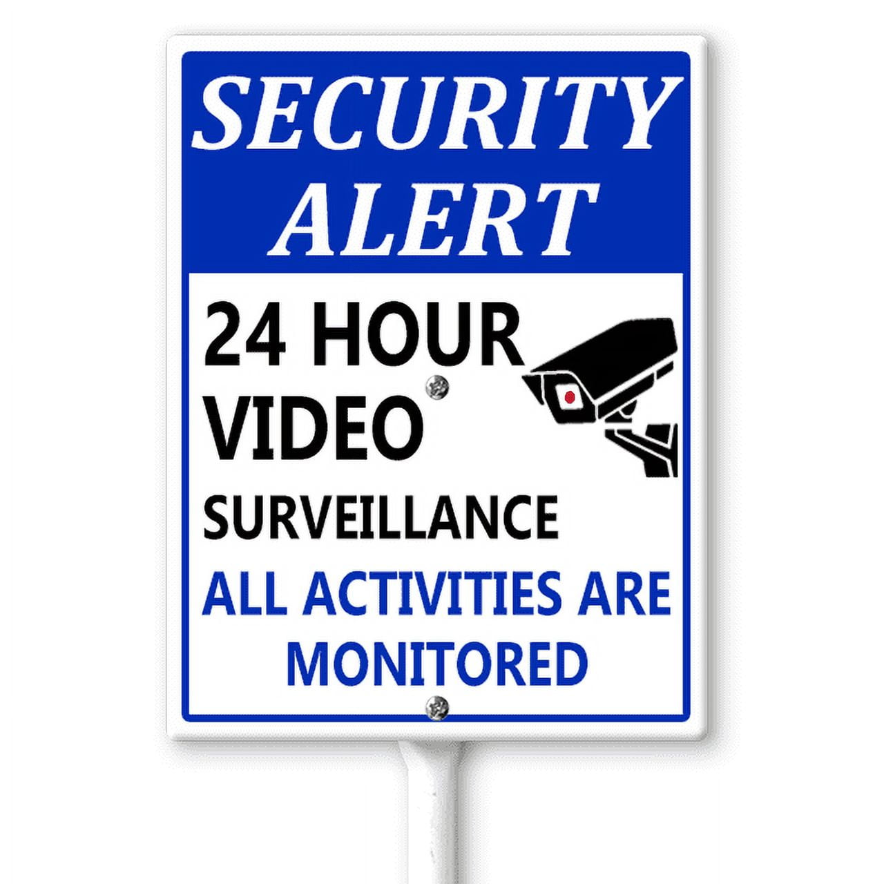 Ymaotrade Security Camera Sign, Video Surveillance Signs Yard Sign with ...