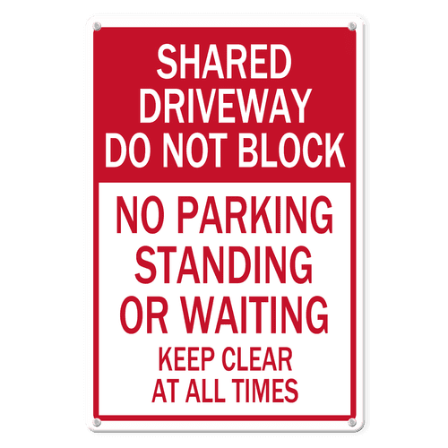 Ymaotrade Shared Driveway Do Not Block No Parking Standing Or Waiting ...