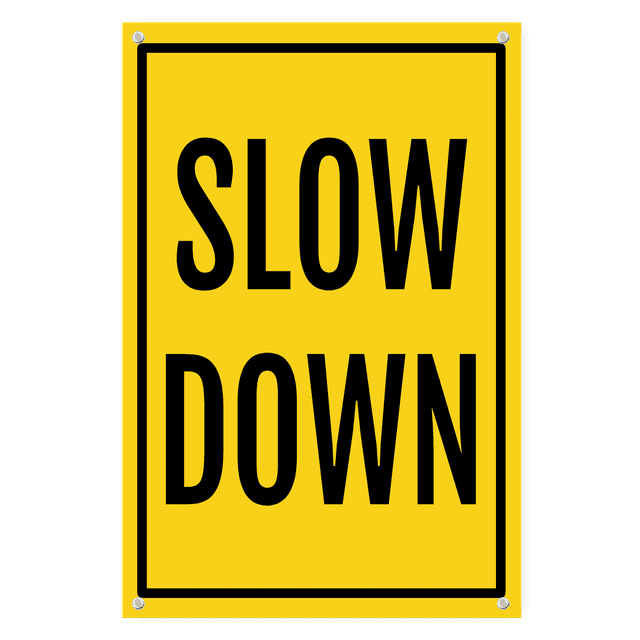 Ymaotrade Slow - 5 MPH, Watch For Animals Aluminium Sign 5×8in, Sturdy ...