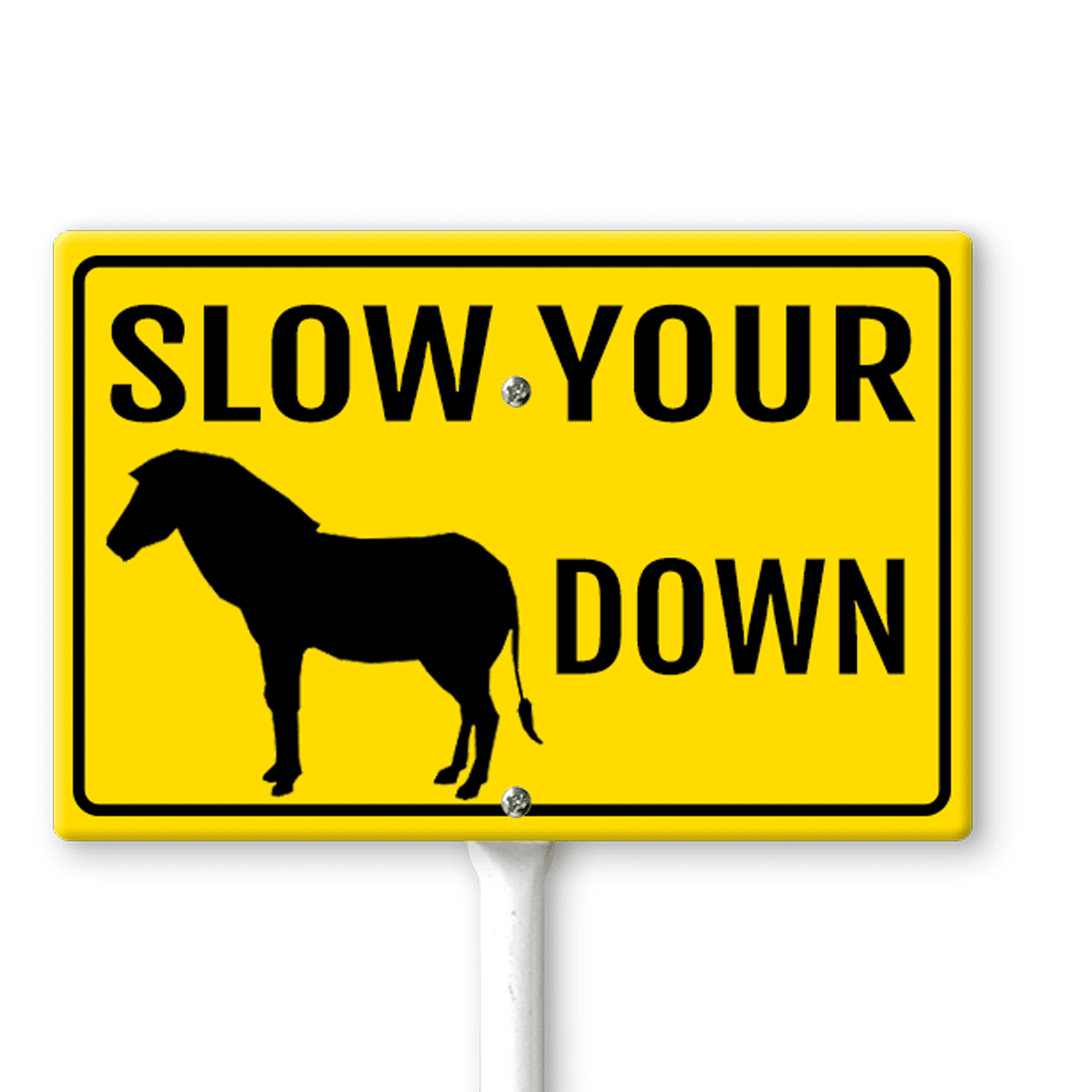 Ymaotrade Slow Your Donkey Down Yard Sign with Stakes 12×8in, Sturdy ...