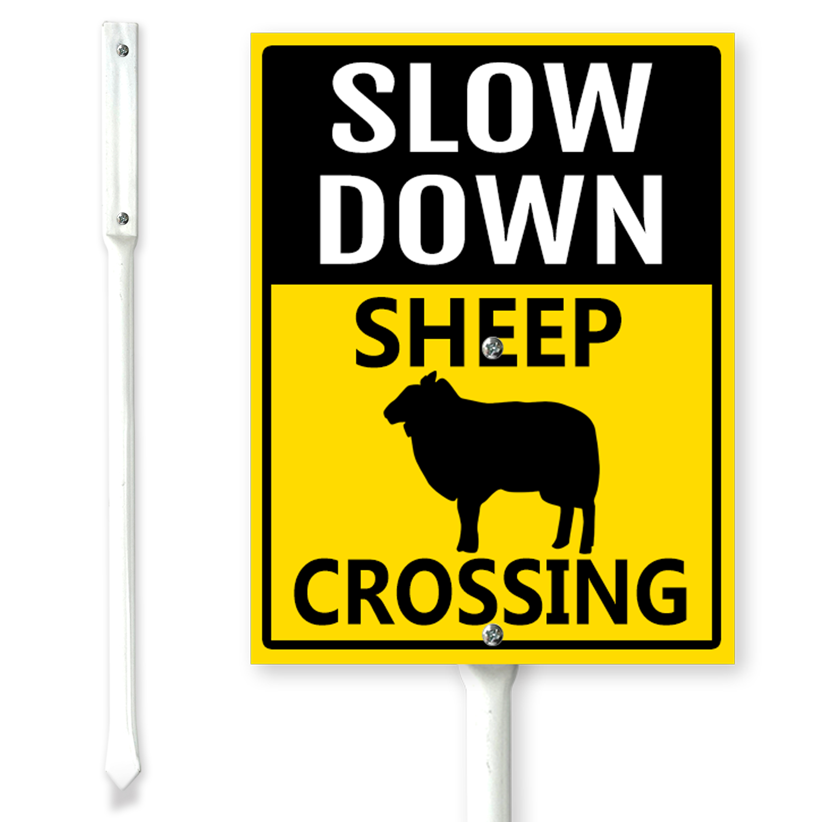 Ymaotrade Slow Down Sign, Pig Crossing Yard Sign with Stakes 4.6in×6in ...