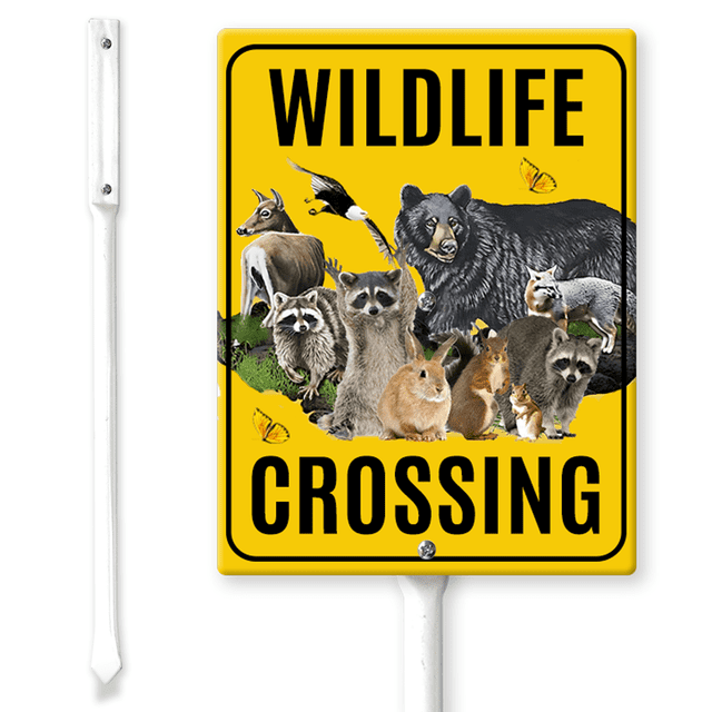 Vintage Wildlife Garden Sign Vintage "Slow - Hedgehog Crossing" Yard ...