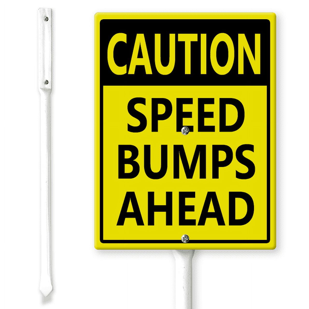Ymaotrade Speed Bumps Ahead Yard Sign with Stakes 8×12in, Sturdy ...