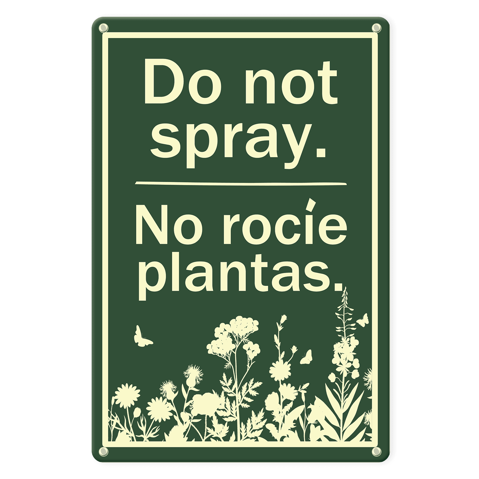 Ymaotrade Do Not Spray Aluminum Sign 5×8in, Sturdy Aluminum Metal Signs ...