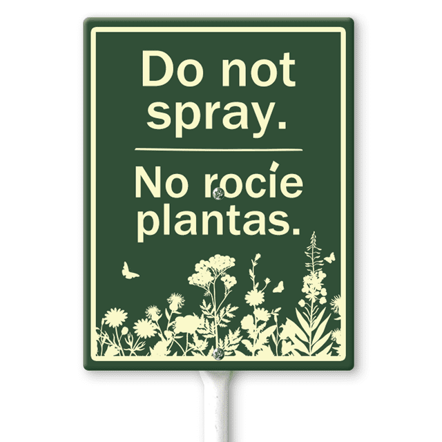 Ymaotrade Do Not Spray Yard Sign with Stakes 7×8.8in, Sturdy Aluminum ...