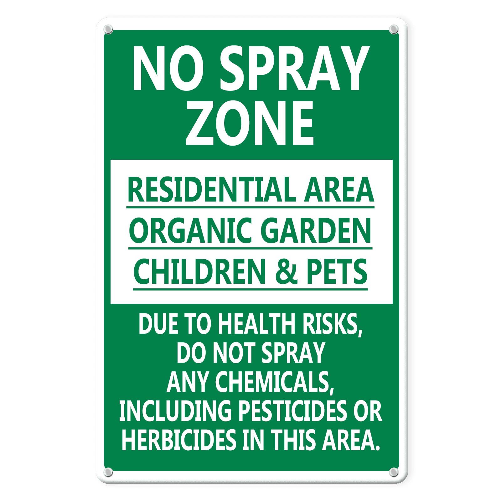 Ymaotrade No Spray Zone - Residential Area, Children & Pets, Organic ...