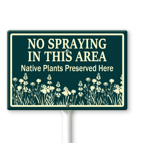 Ymaotrade No Spraying In This Area, Native Plants Preserved Here Yard ...