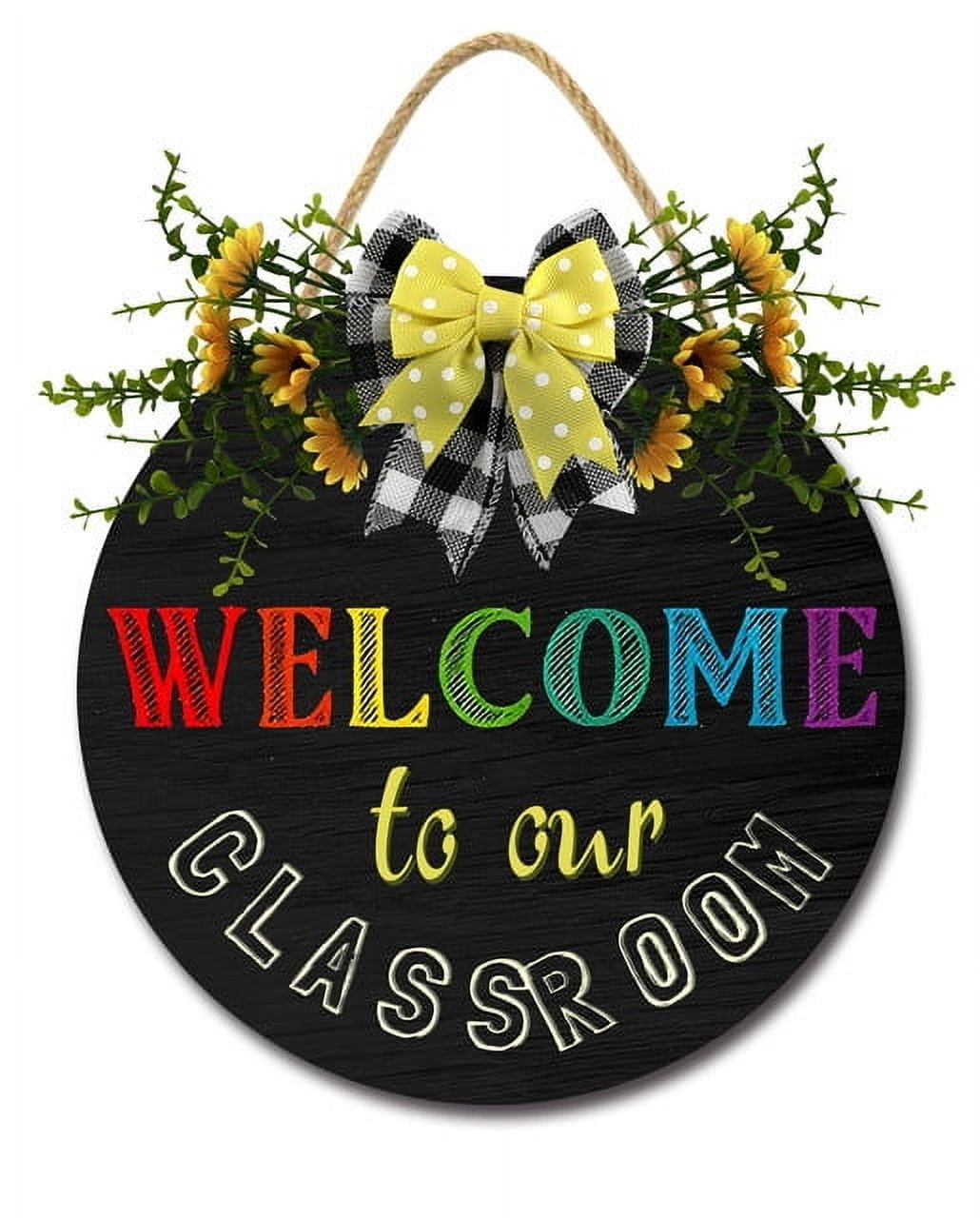 Ymaotrade Teacher Welcome Sign for Classroom Door Decorations Welcome ...