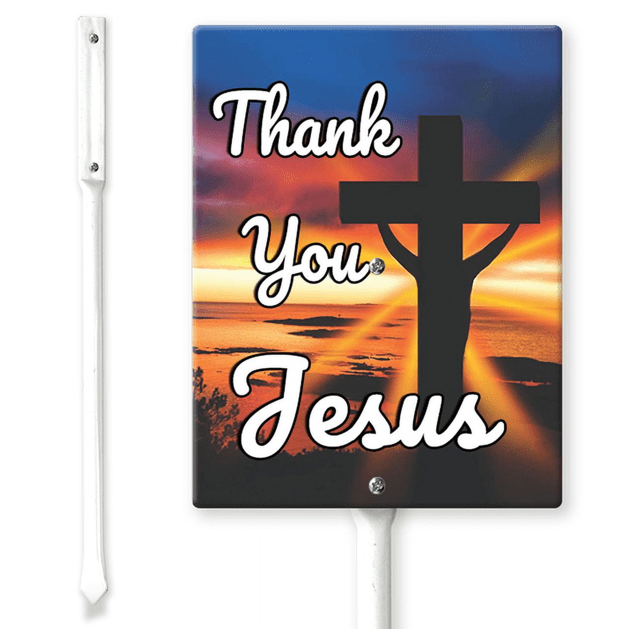 Ymaotrade Thank You Jesus Yard Sign with Stakes7in×8.8in, Sturdy ...