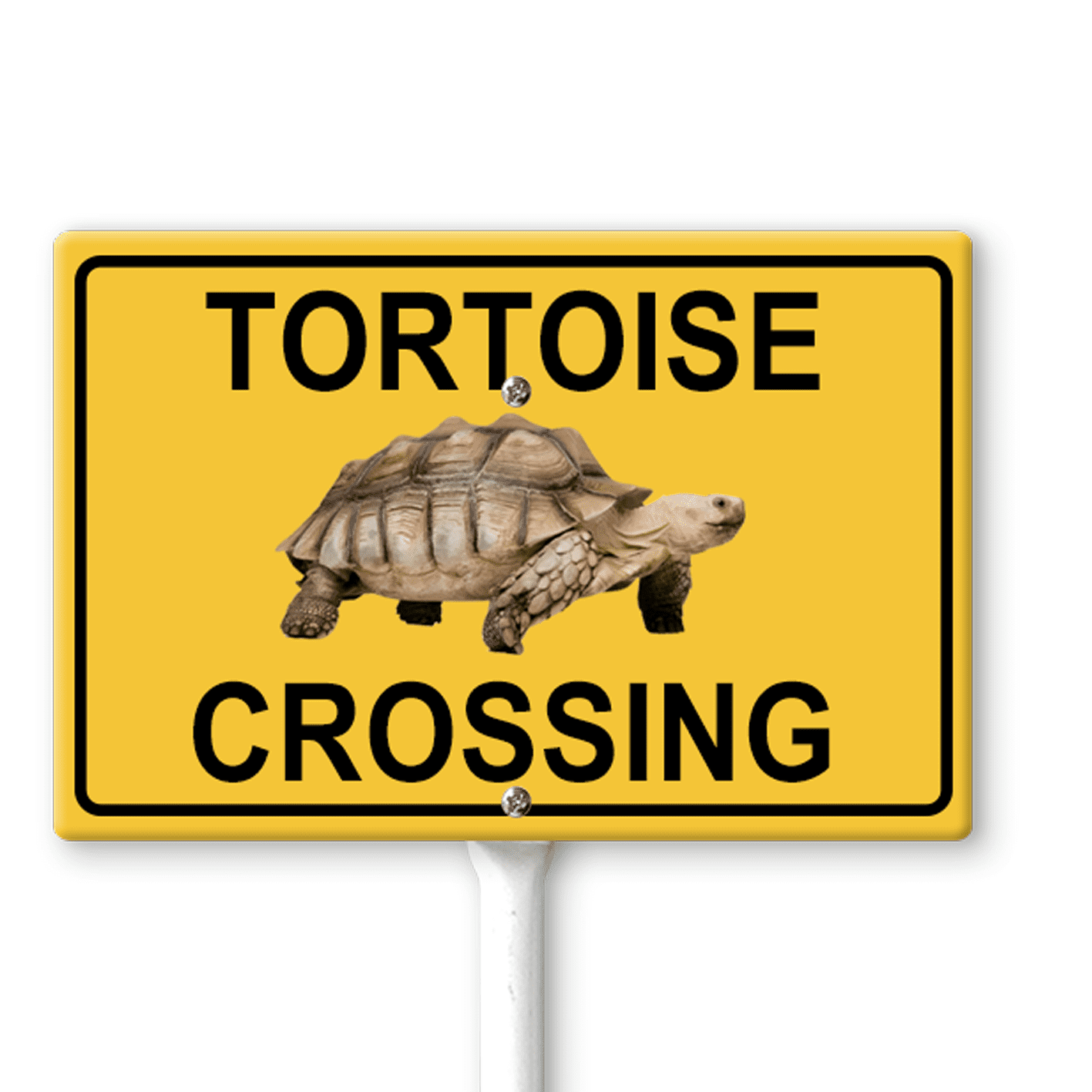 Ymaotrade Tortoise Crossing Yard Sign with Stakes 12×8in, Sturdy ...