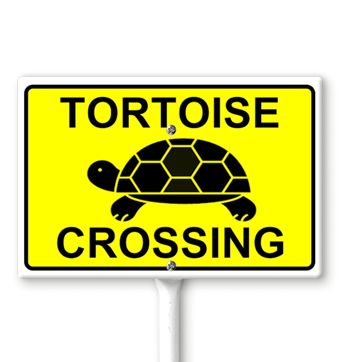 Ymaotrade Tortoise Crossing Yard Sign with Stakes 12×8in, Sturdy ...