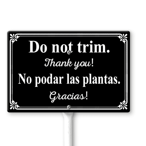 Ymaotrade Do Not Trim Yard Sign with Stakes 12x8in, Sturdy Aluminum ...