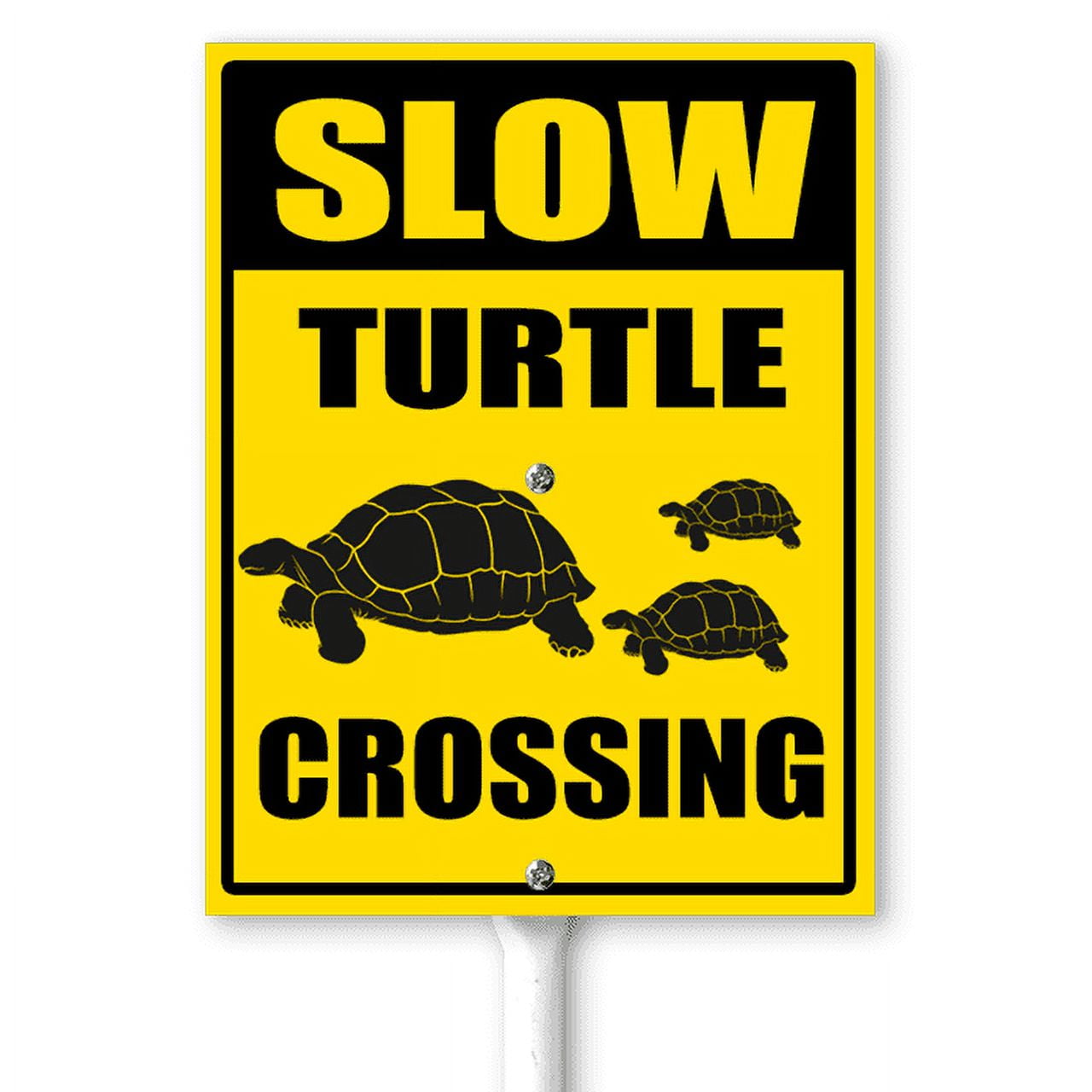 Ymaotrade Turtle Crossing Yard Sign with Stakes 7in×8.8in, Sturdy ...