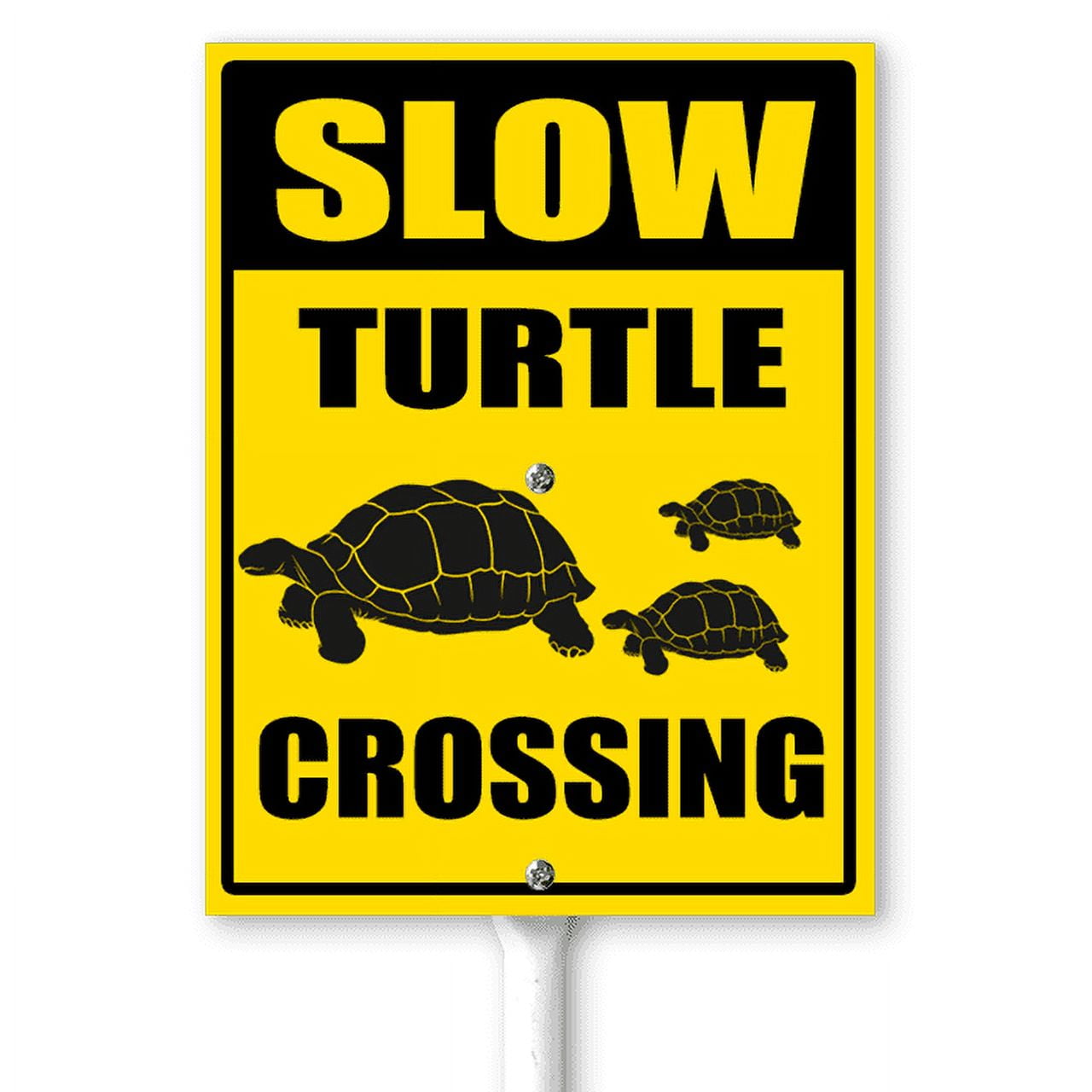 Ymaotrade Turtle Crossing Yard Sign with Stakes 8in×12in, Sturdy ...