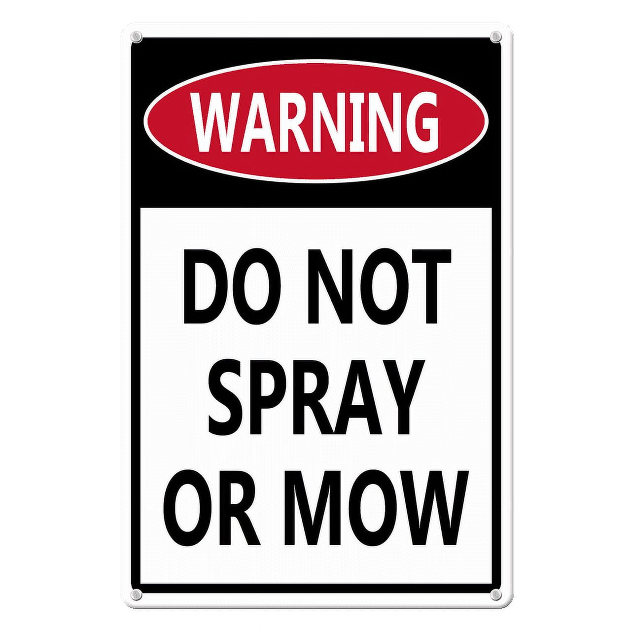 Ymaotrade Warning Do Not Spray or Mow Aluminium Sign, No Mow Signs ...