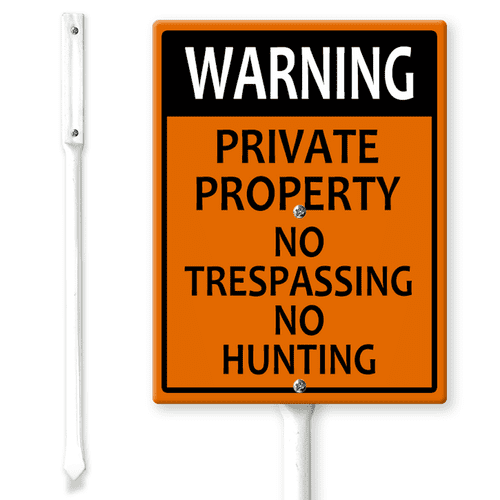 Ymaotrade Warning - Private Property, No Trespassing, No Hunting Yard ...