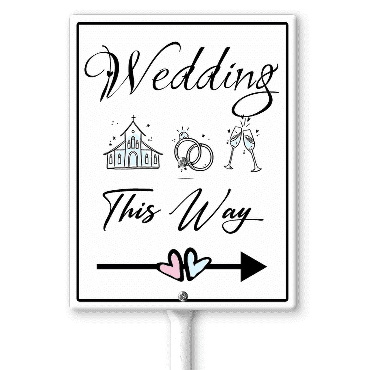 Ymaotrade Wedding Directional Road Sign Wedding Directional Right Arrow ...