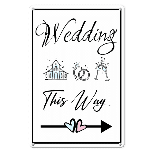 Ymaotrade Wedding Directional Road Sign Wedding Directional Right Arrow ...