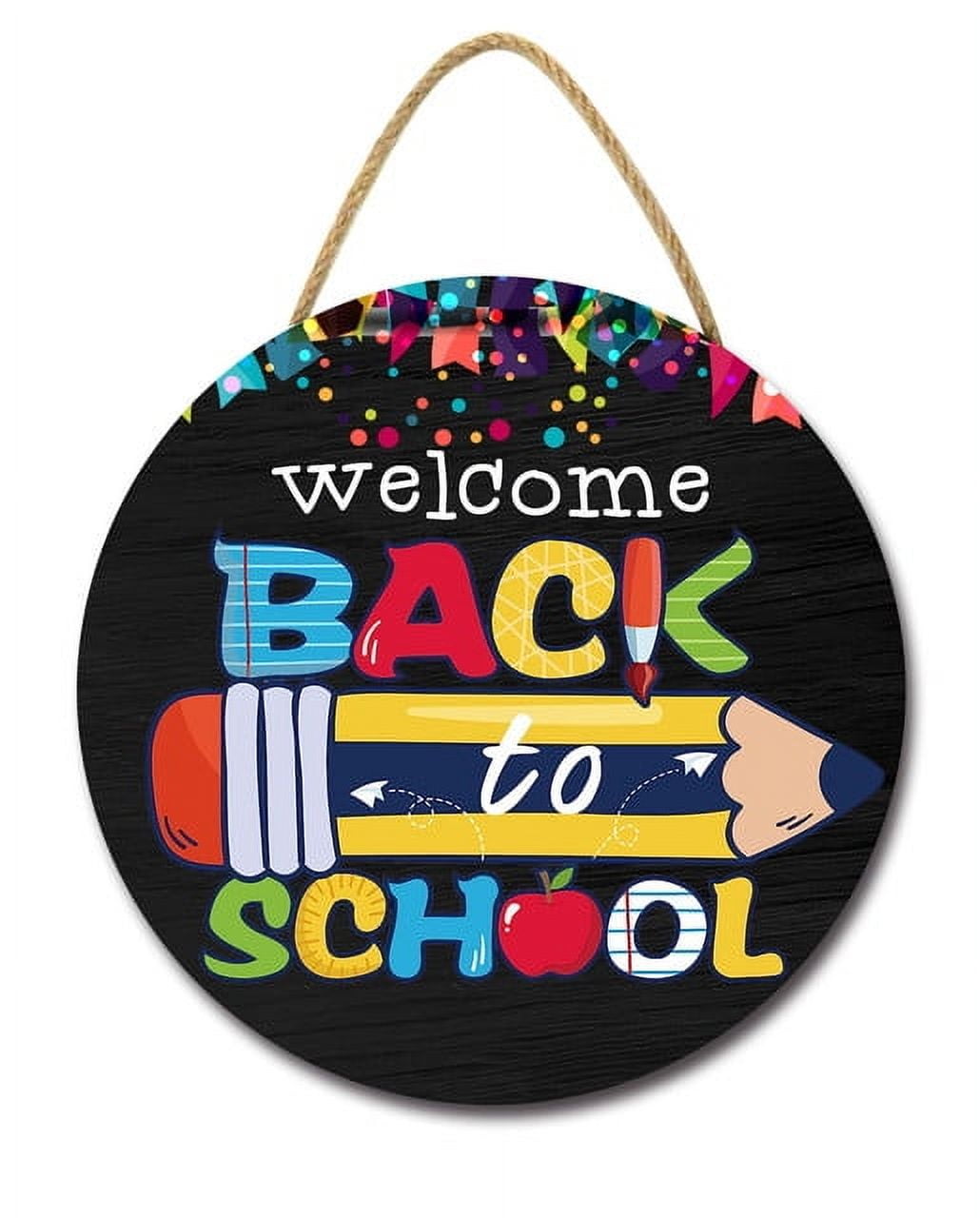 Ymaotrade Welcome Back to School Door Sign Classroom Door Hanger ...