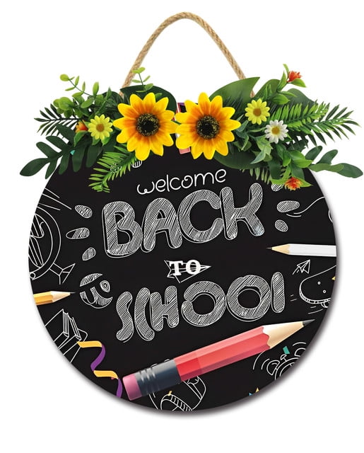 Ymaotrade Welcome Back to School Door Sign Decorations for Classroom ...