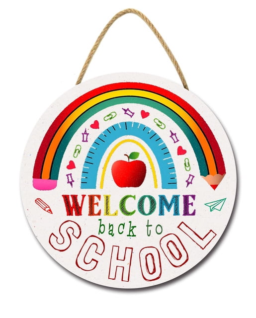 Ymaotrade Welcome Back to School Sign for Classroom Door Decorations ...