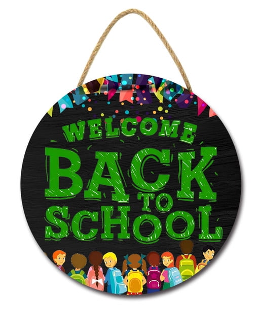 Ymaotrade Welcome Back to School Sign for Classroom Door Decorations ...