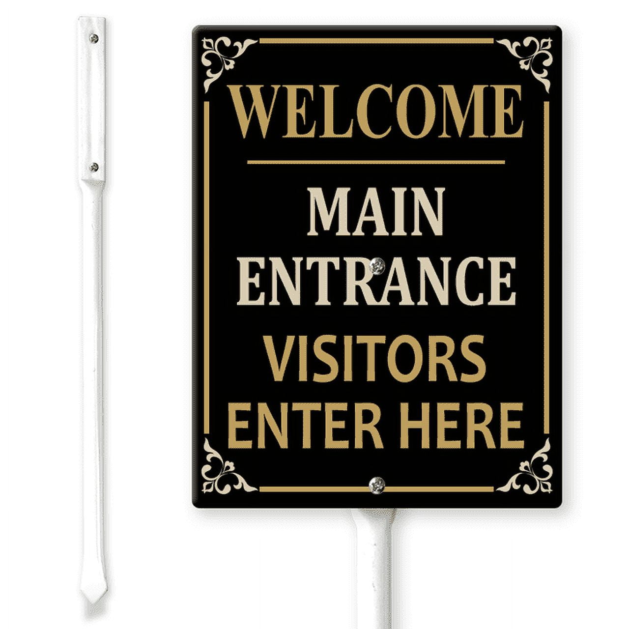 Ymaotrade Welcome - Main Entrance, Visitors Enter Here Yard Sign with ...