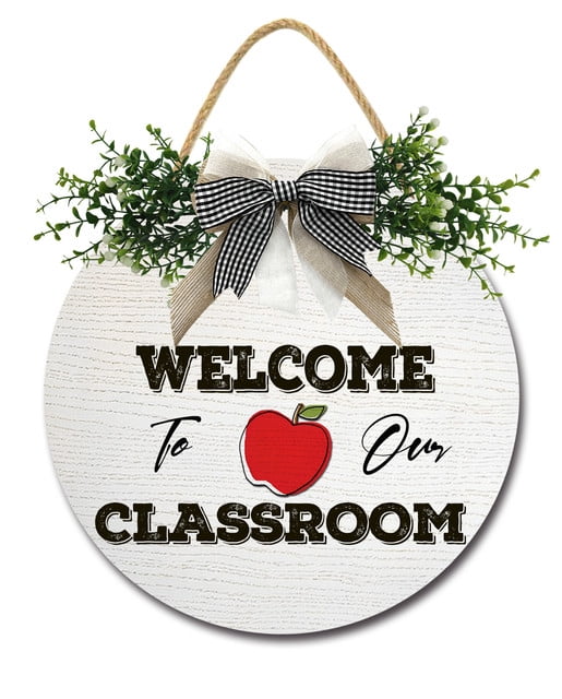 Ymaotrade Welcome Sign for Classroom Door Decorations Back to School ...