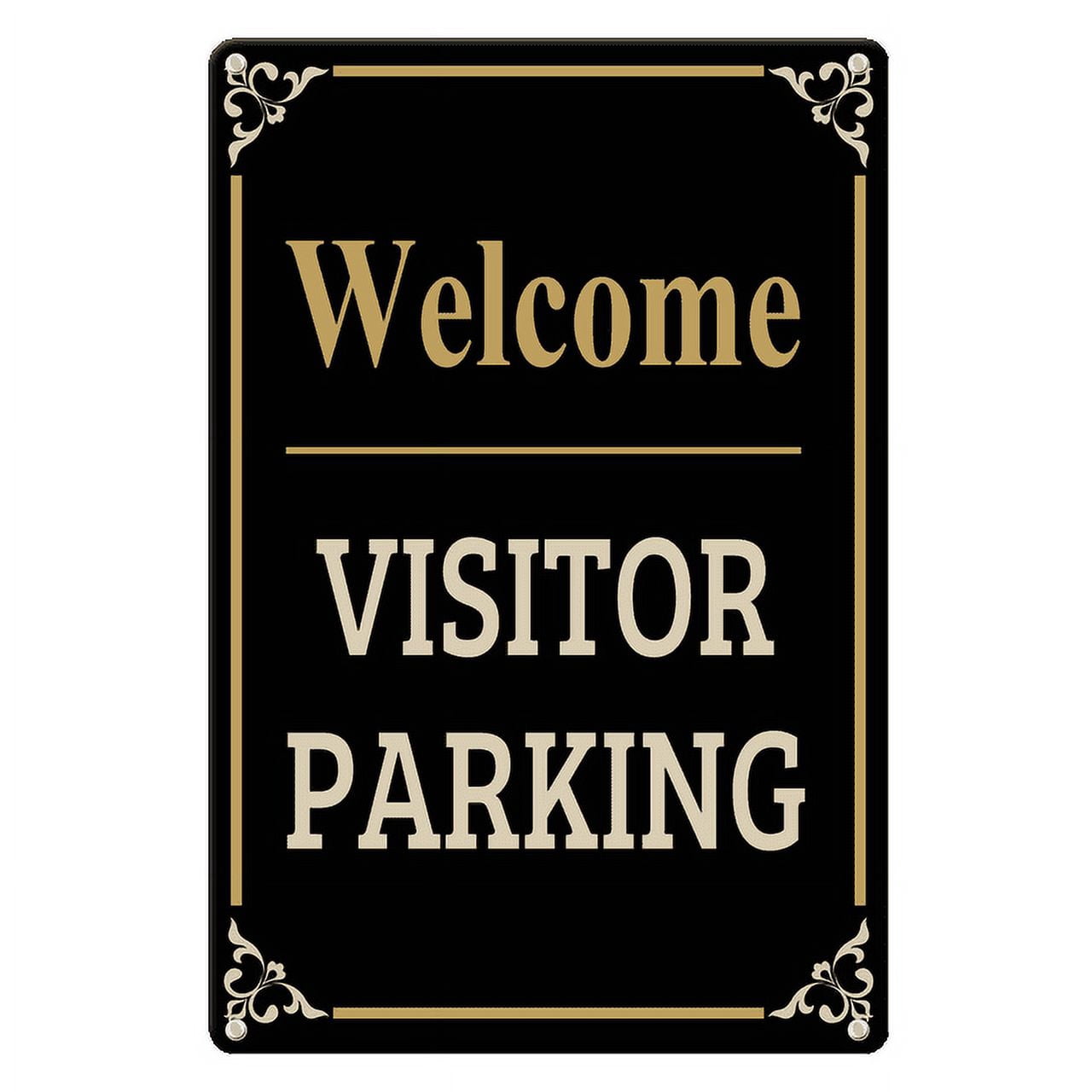 Ymaotrade Welcome - Visitor Parking Aluminium Sign 5in×8in, Sturdy ...