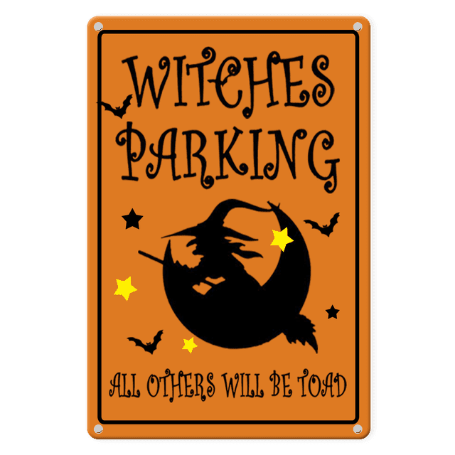 Ymaotrade Witches Parking All Others Will Be Toad Halloween Aluminium ...