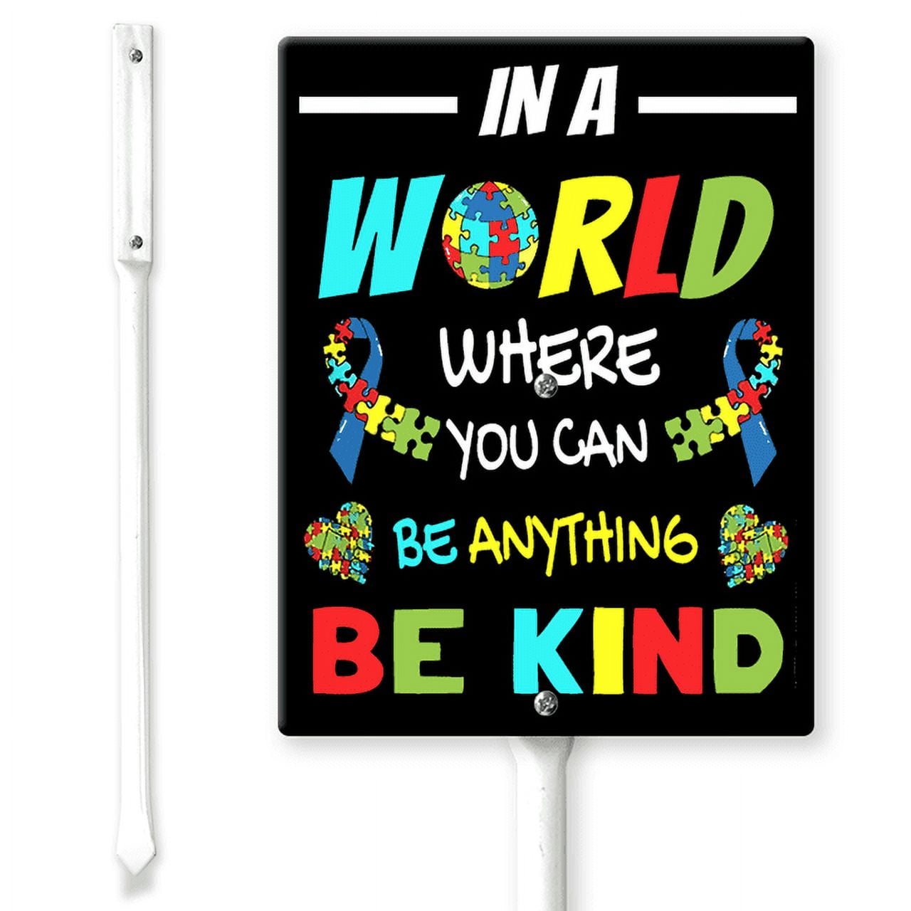 Ymaotrade In A World Where You Can Be Anything Be Kind Yard Sign with ...